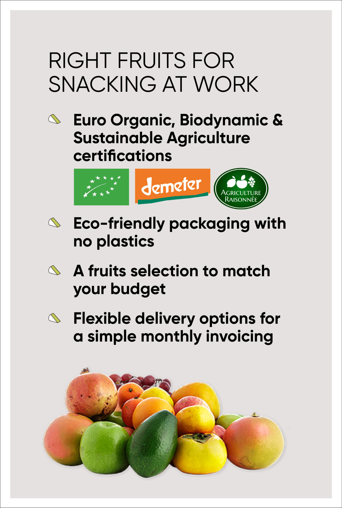 Fruits at Work - Cheese Club Hong Kong